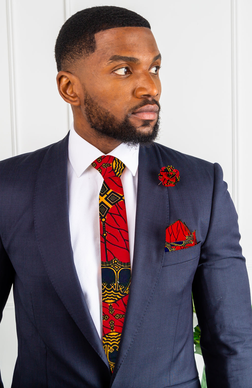 African Print Necktie and Bowtie Set |Ankara Tie Set 5 Pieces -CHARLES ...